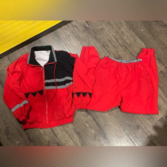 Vintage | Pants & Jumpsuits | Vintage Windbreaker Matching Jacket Pant ...